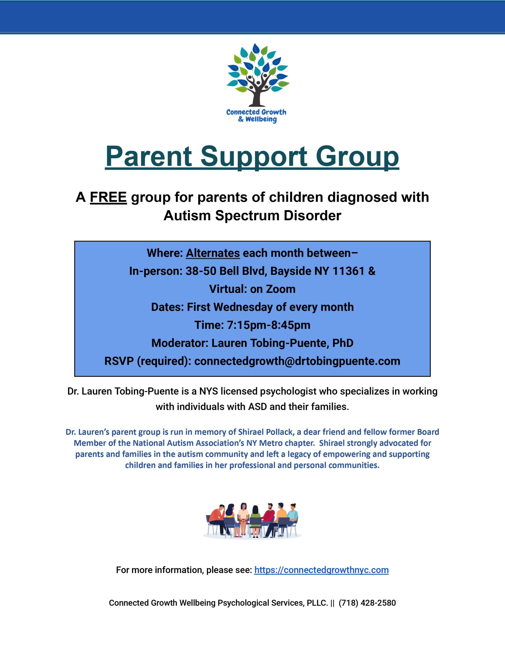 ASD Parent Support Group in NYC